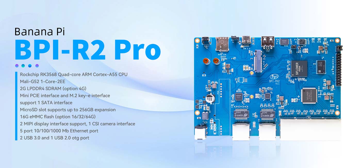 香蕉派 BPI-R2 Pro | BananaPi Docs